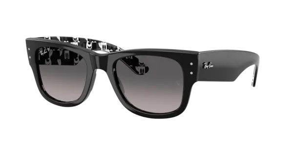 Ray-ban Mega Wayfarer Disney Mickey & Minnie Mouse Sunglasses - Grey Gradient Polar