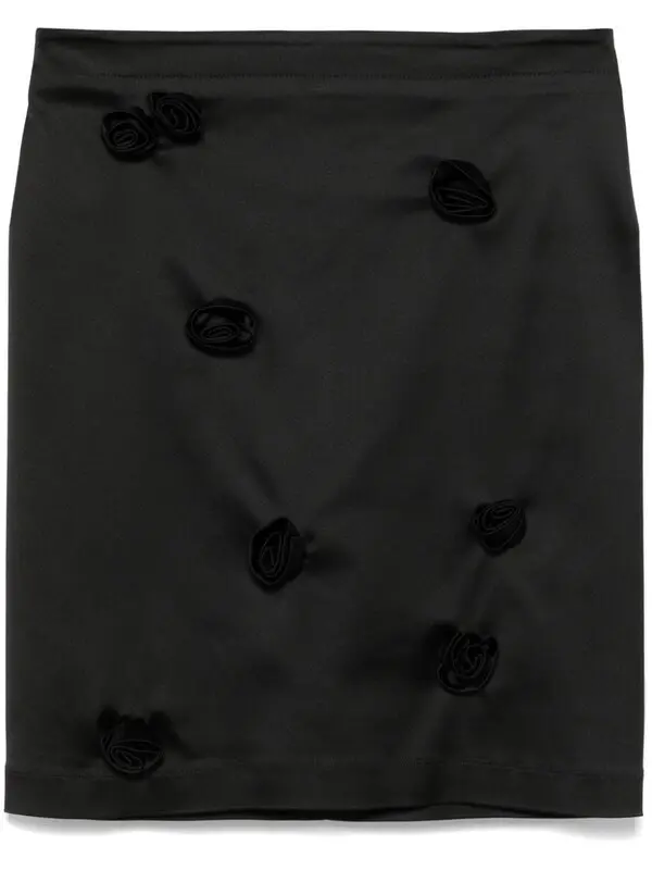 Sportmax Borbona Mini Skirt - Black