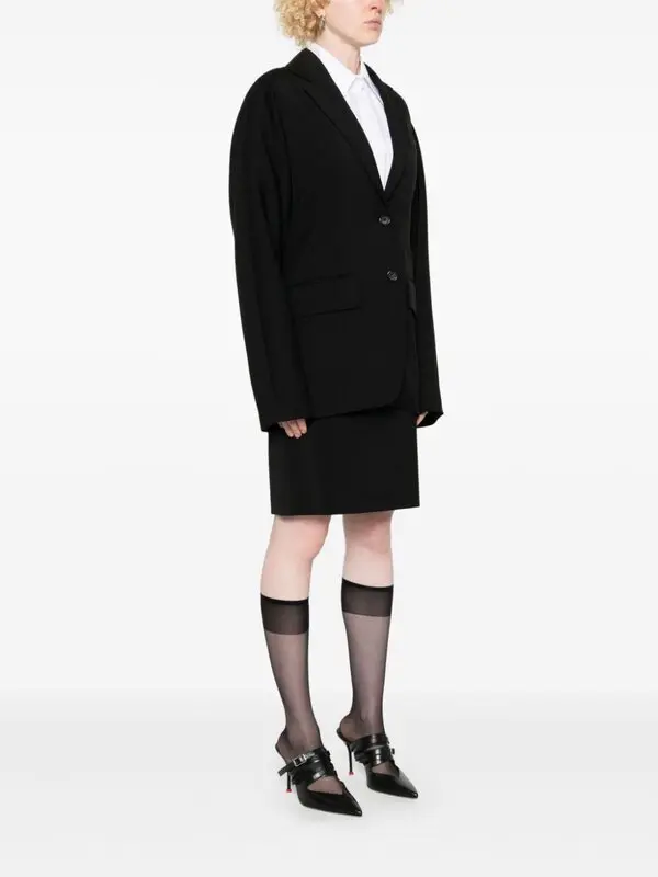 Sportmax Virgin Wool Interlock Twill Blazer