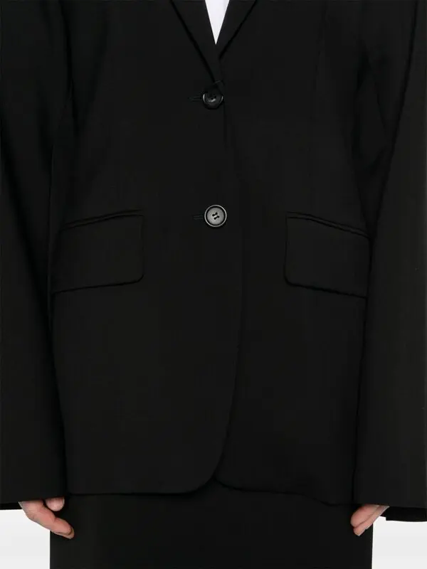 Sportmax Virgin Wool Interlock Twill Blazer