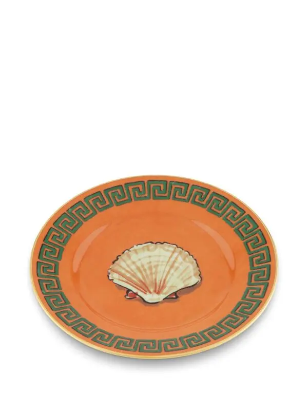 GINORI 1735 Il Viaggio Di Neptuno Bread Plate - Orange