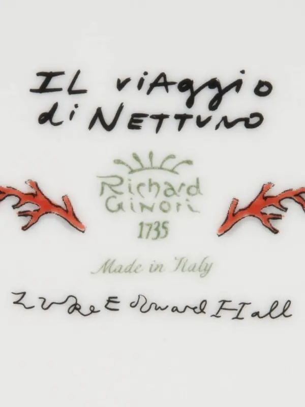 GINORI 1735 Il Viaggio Di Neptuno Bread Plate - Orange