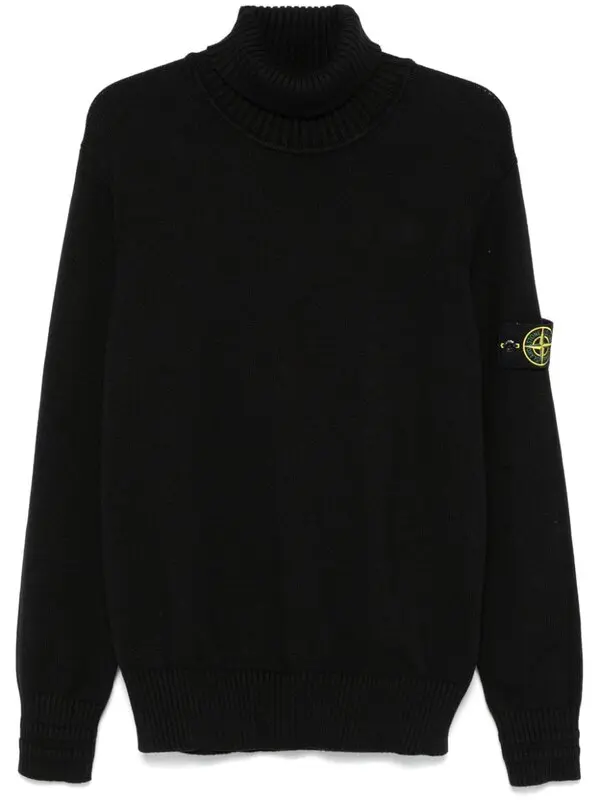 Stone Island Compass-badge Sweater - Black