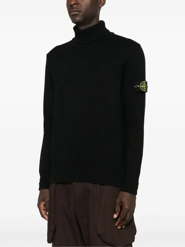 Stone Island Compass-badge Sweater - Black