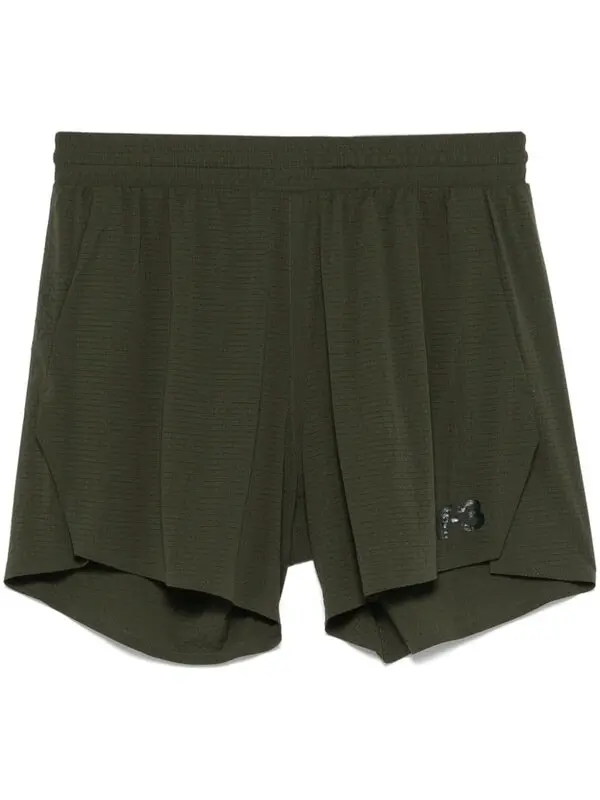 Y3 Perforated-design Shorts - Green