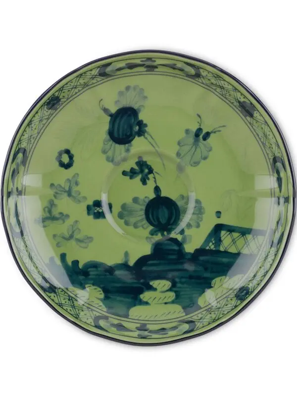 GINORI 1735 Oriente Italiano Coffee Saucer - Green