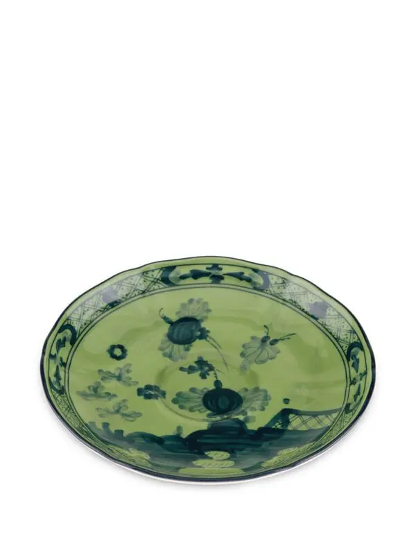 GINORI 1735 Oriente Italiano Coffee Saucer - Green
