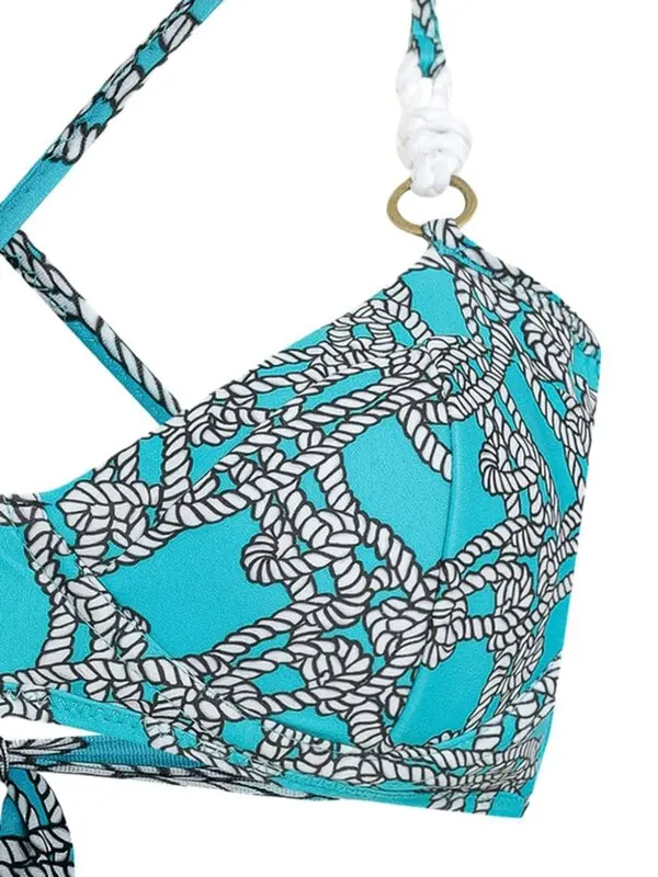 AMIR SLAMA Graphic Print Bikini