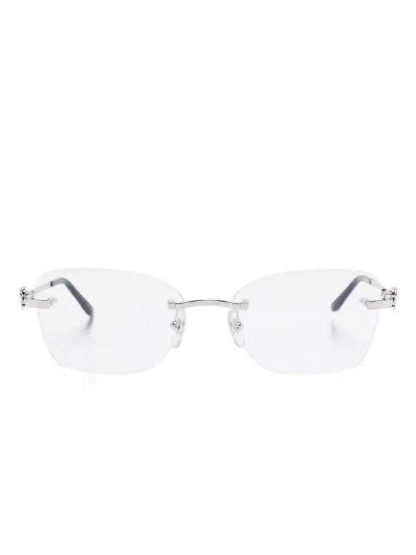 CARTIER Rectangle-frame Glasses - Silver