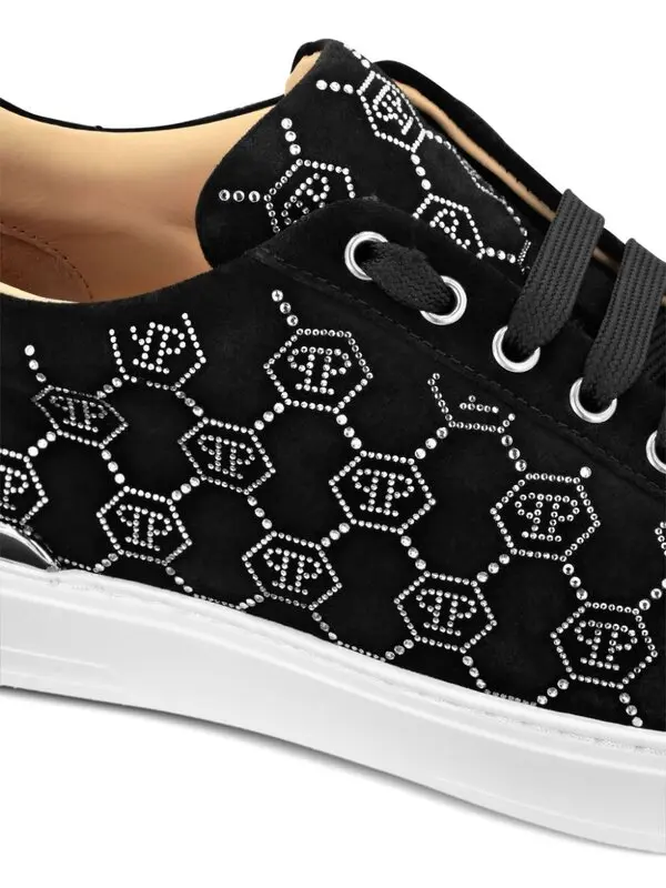Philipp Plein Rhinestone Monogram Sneakers