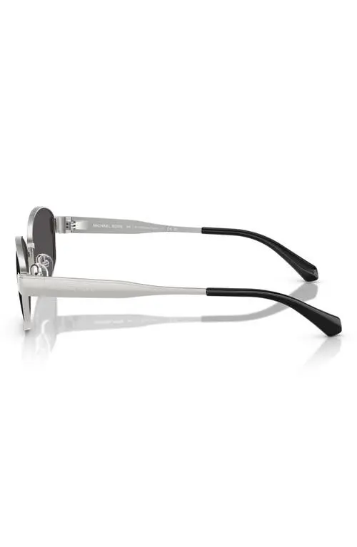 Michael Kors 56mm Oval Sunglasses - Silver