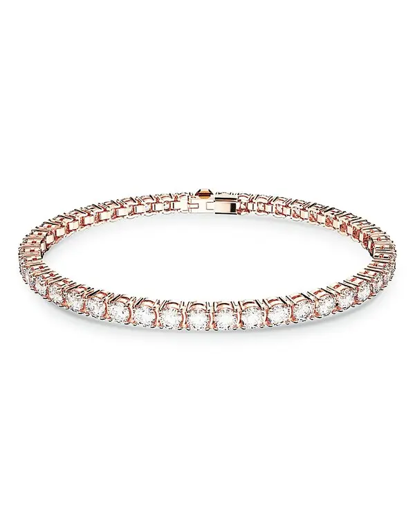 SWAROVSKI Matrix Tennis Bracelet - Rose Gold