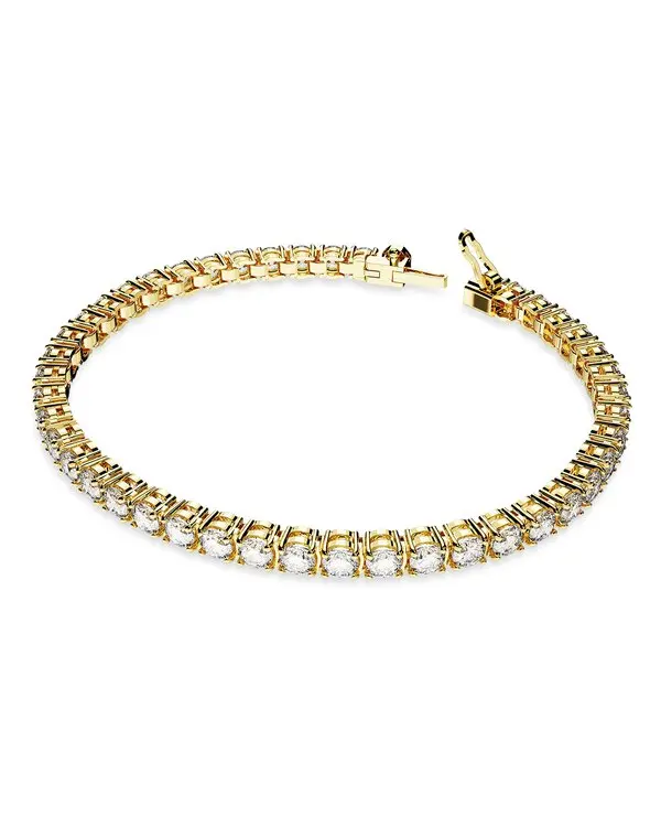 SWAROVSKI Matrix Tennis Bracelet - Gold