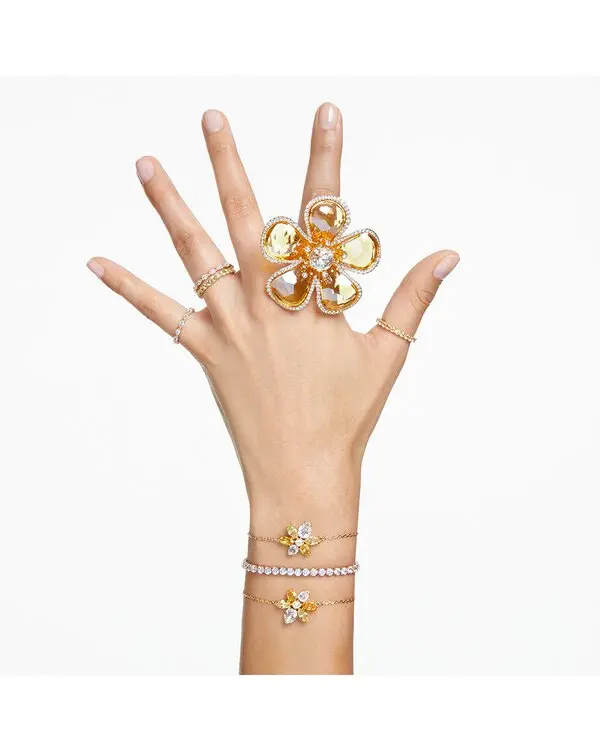 SWAROVSKI Matrix Tennis Bracelet - Gold