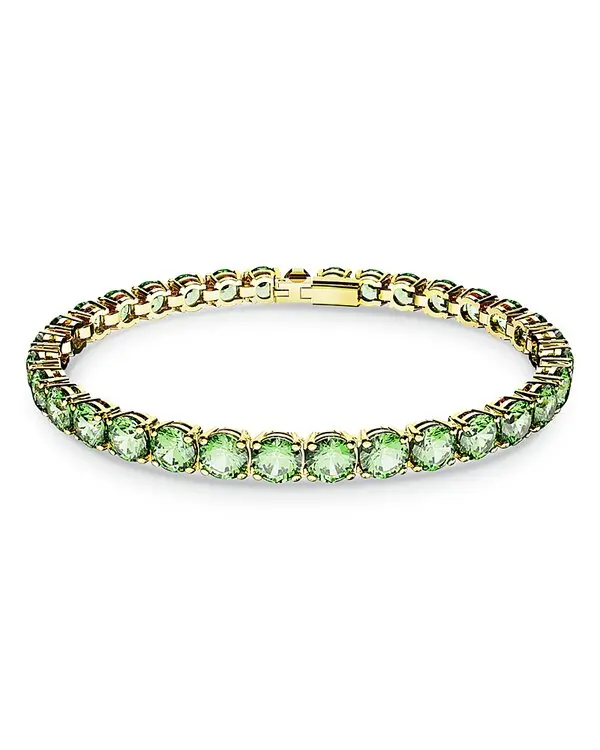 SWAROVSKI Matrix Crystal Tennis Bracelet - Green