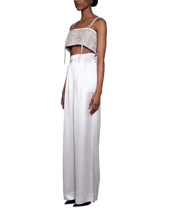 NONCHALANT LABEL Satin Wide Leg Pants