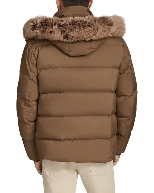 Andrew Marc Forester Faux-fur-trimmed Down Jacket - Cappucino