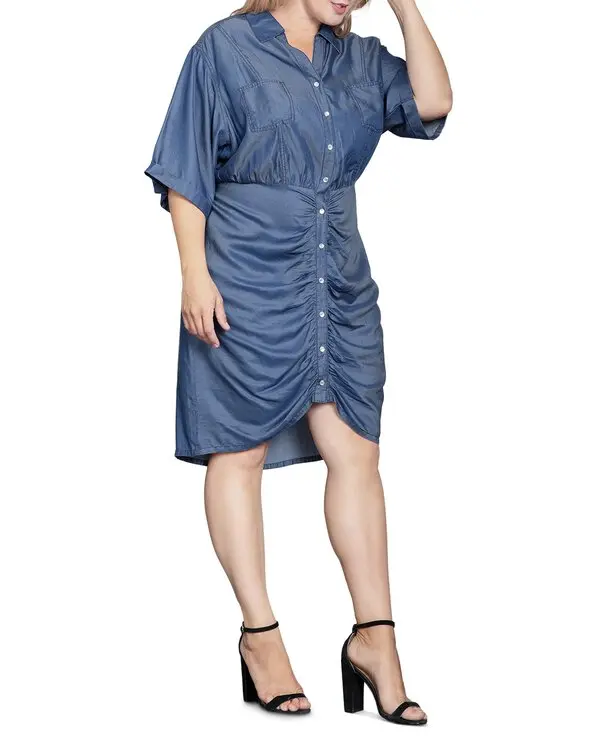 STANDARDS & PRACTICES Denim Shirt Dress