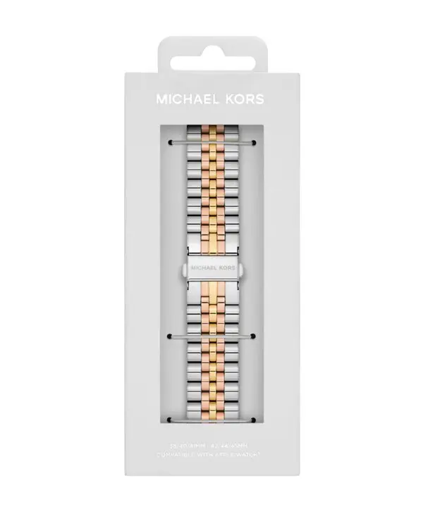Michael Kors Tri-tone Stainless Steel Apple Watch Band