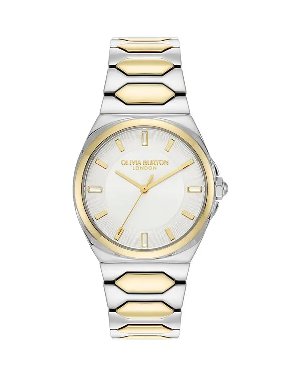 OLIVIA BURTON Lustre Watch, 34mm - Cream/two-tone