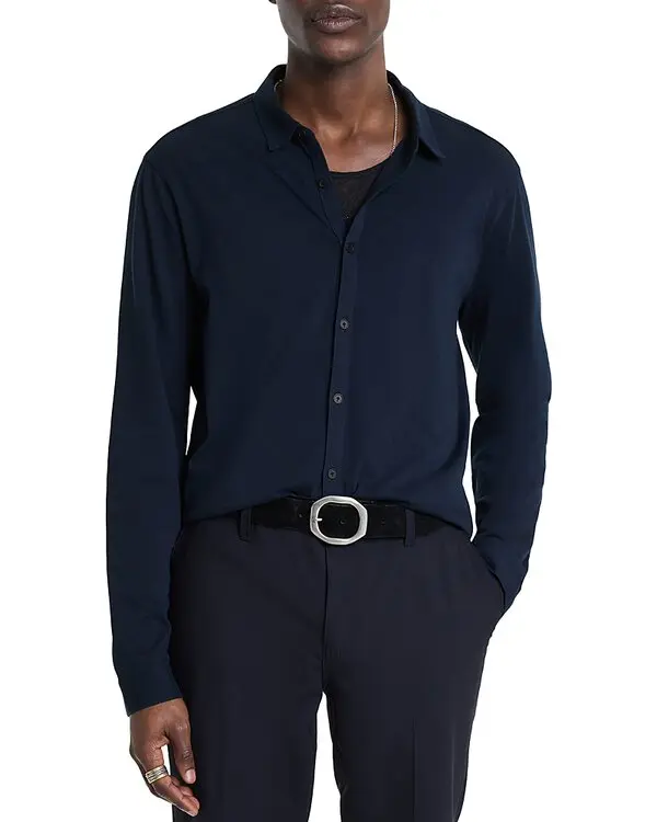 John Varvatos Levi Knit Shirt - Navy