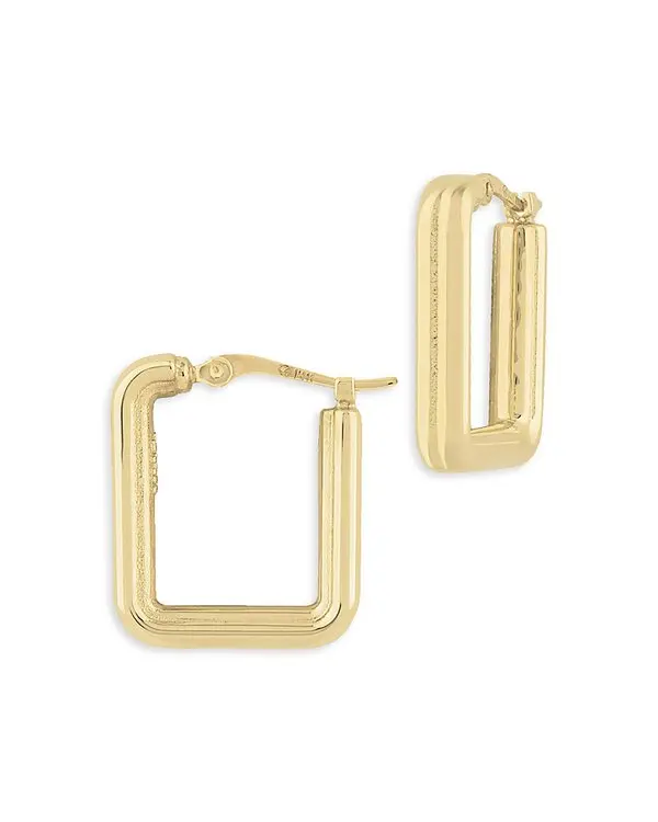 MOON & MEADOW 14k Yellow Square Hoop Earrings - Gold