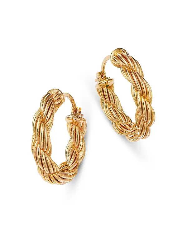 Bloomingdale'S Rope Link Hoop Earrings - Gold
