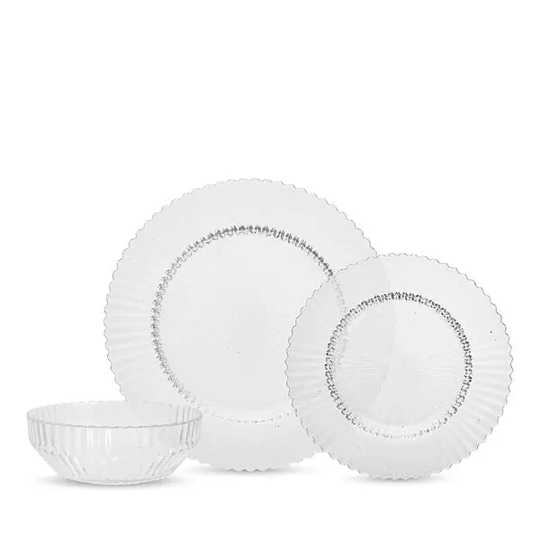 FORTESSA Archie 12 Piece Dinnerware Set - Clear