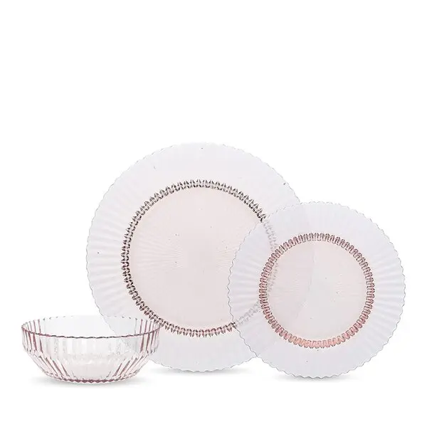 FORTESSA Archie 12 Piece Dinnerware Set - Pink