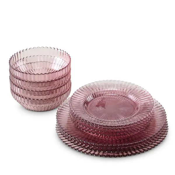 FORTESSA Archie 12 Piece Dinnerware Set - Pink