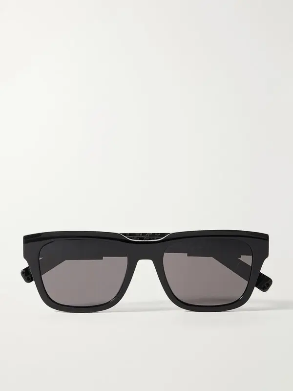 Dior B23 S1i Geometric Acetate Sunglasses - Black