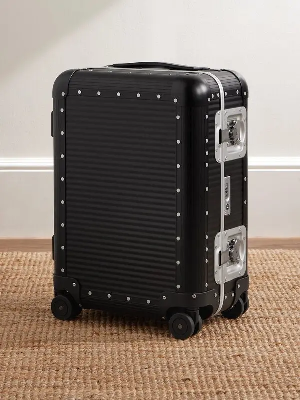 FPM MILANO Bank Spinner 55cm Aluminium Suitcase - Black