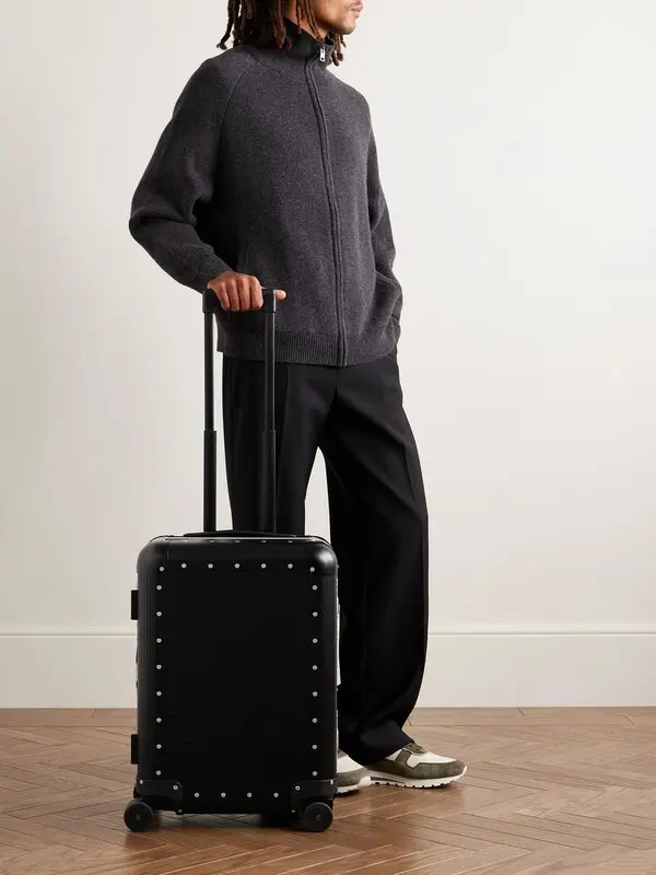 FPM MILANO Bank Spinner 55cm Aluminium Suitcase - Black