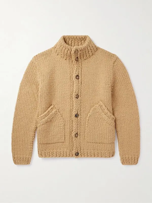 FEDERICO CURRADI Ribbed Wool Cardigan
