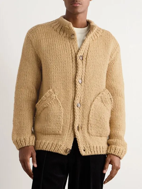 FEDERICO CURRADI Ribbed Wool Cardigan
