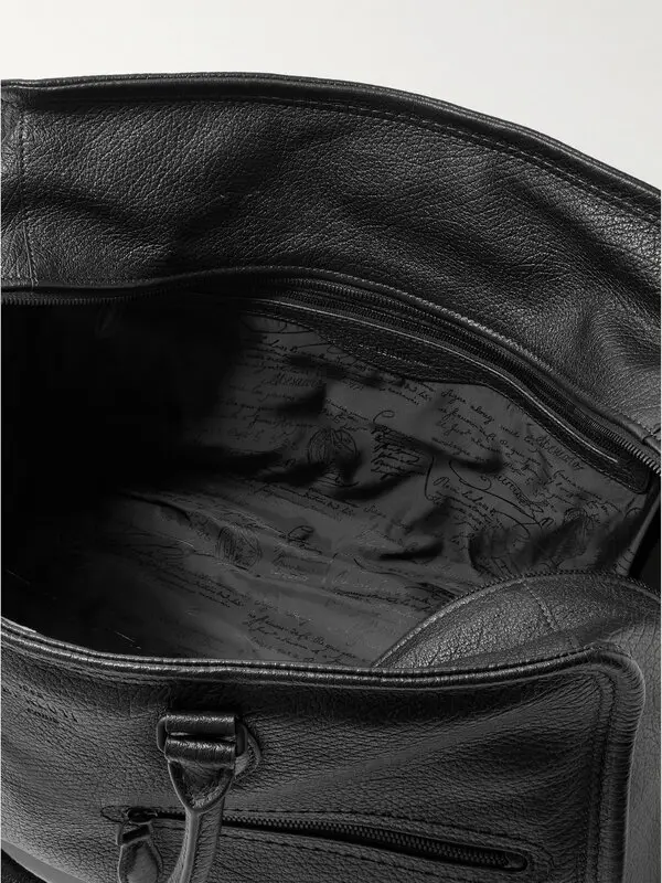 Berluti Jour Pillow Full-grain Leather Weekend Bag