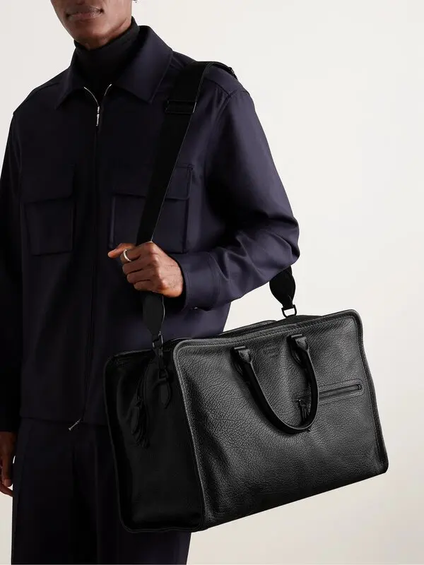 Berluti Jour Pillow Full-grain Leather Weekend Bag
