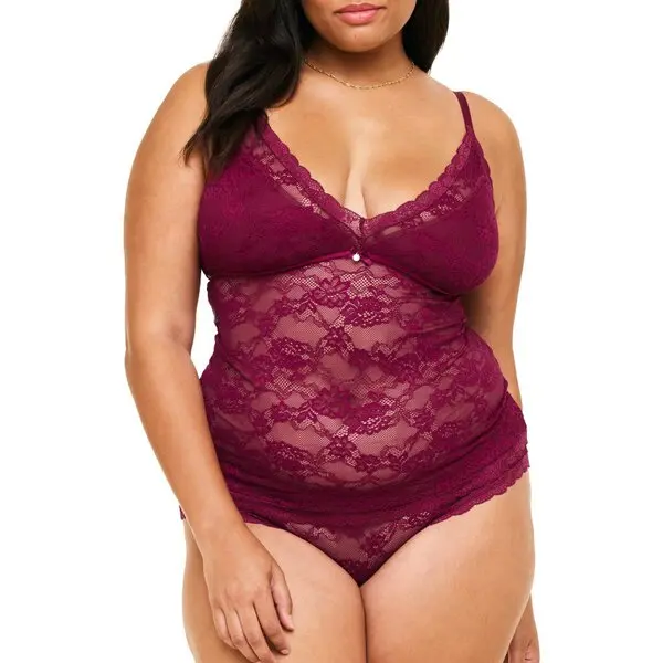 ADORE ME Rosaline Cami & Hipster Panty Set - Dark Purple