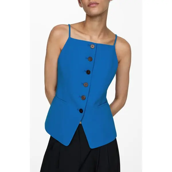 Mango Button-front Top