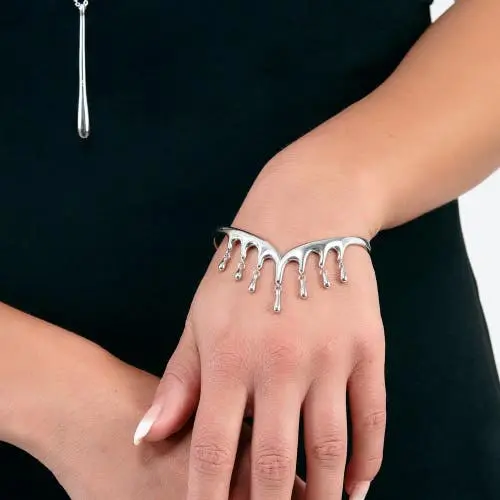 LUCY QUARTERMAINE Waterfall Cuff - Sterling Silver