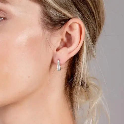 LUCY QUARTERMAINE Skinny Drip Stud Earrings - Sterling Silver
