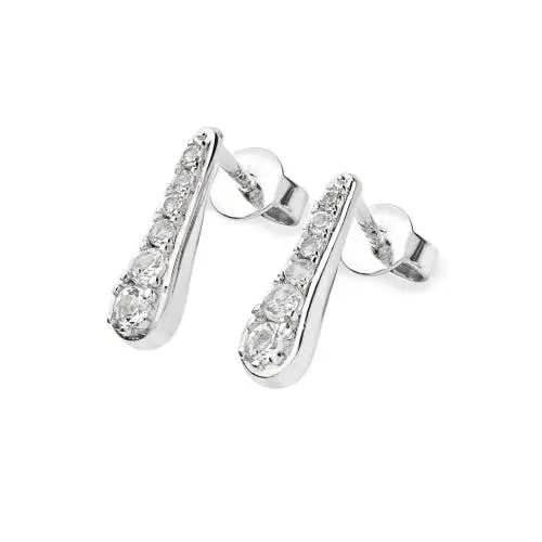 LUCY QUARTERMAINE Skinny Drip Stud Earrings - Sterling Silver