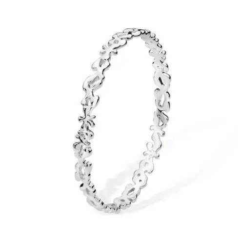 LUCY QUARTERMAINE Sterling Splash Bangle - Silver