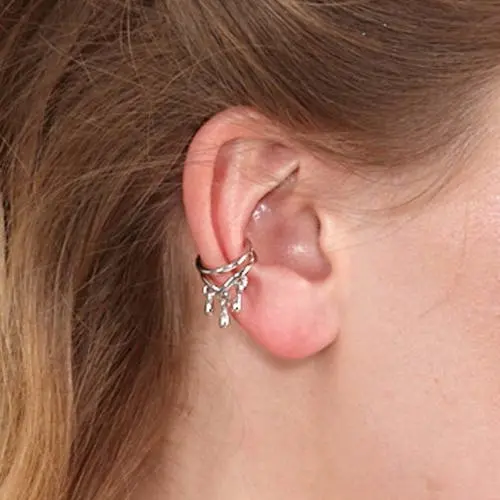 LUCY QUARTERMAINE Tri Drop Ear Cuff