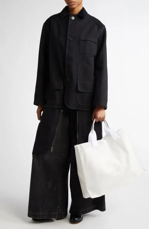 MAISON MARGIELA Heavy Cotton And Wool Reversible Coat