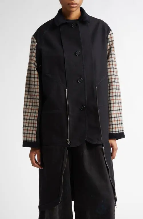 MAISON MARGIELA Heavy Cotton And Wool Reversible Coat