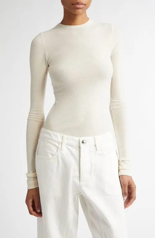 JIL SANDER Virgin Wool Crewneck Top