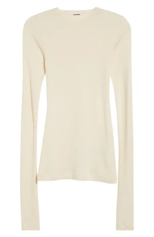 JIL SANDER Virgin Wool Crewneck Top