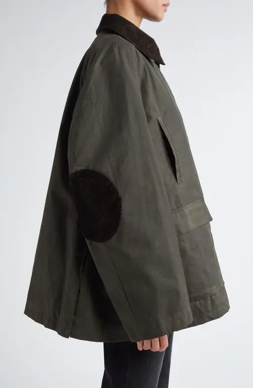 TOTEME Country Waxed Organic Cotton Chore Jacket - Forest