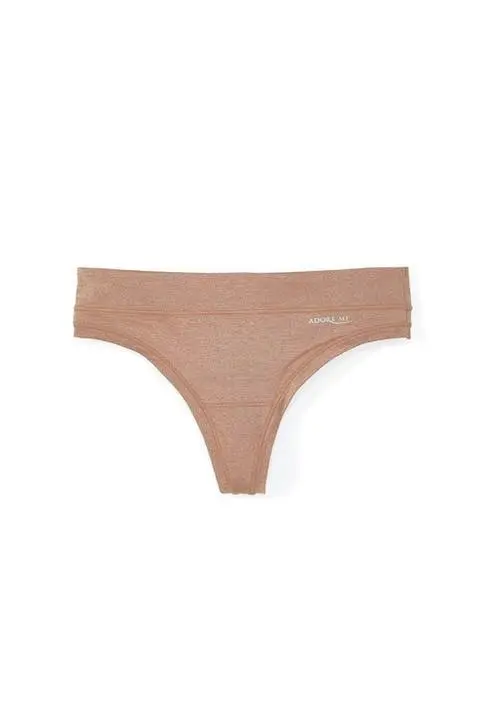 ADORE ME Ashling Thong Panties - Medium Beige